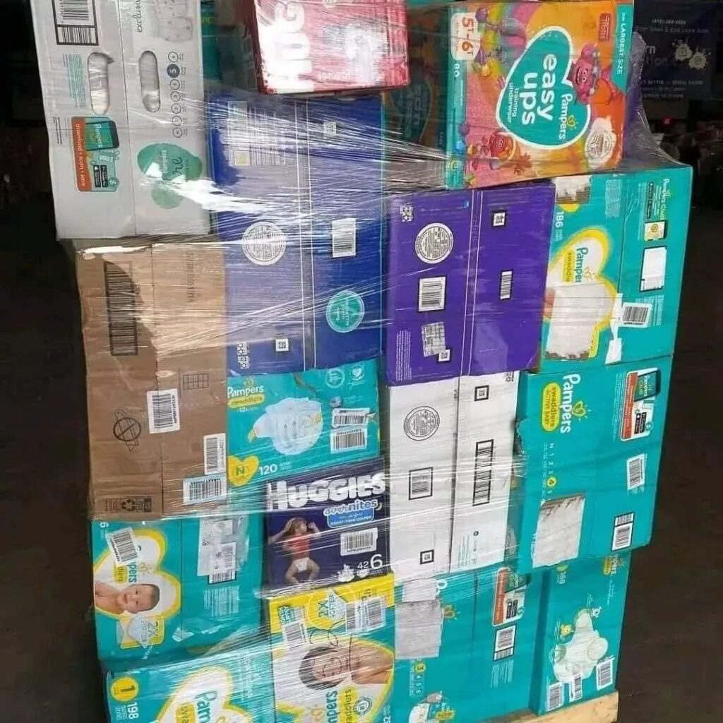 Diapers Pallet Liquidation « Vaal Enterprise Liquidation Pallets PLC